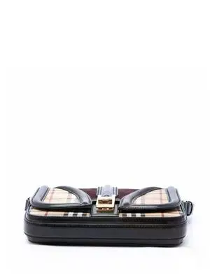 Burberry 2000-2017 Haymarket Check Coated Canvas Brickfield Satchel