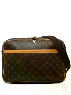 LOUIS VUITTON 2002 Monogram Reporter Gm Crossbody Bag - Brown