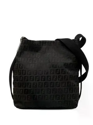 Fendi 2000-2010 Zucchino Canvas Crossbody Bag