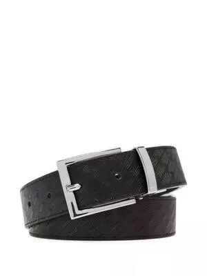 LANCEL Monogram-embossed Leather Belt
