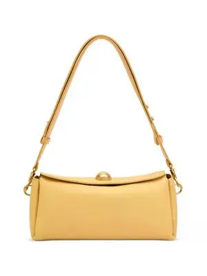 AMI Paris Calf Leather Carrousel Bag - Yellow