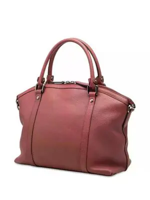 Gucci 2000-2015 Medium Calfskin Gg Charm Dome Satchel