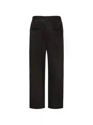 WOOYOUNGMI Logo-patch Straight-leg Trousers