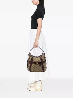 Gucci 2016-2026 Medium Gg Canvas Running Satchel
