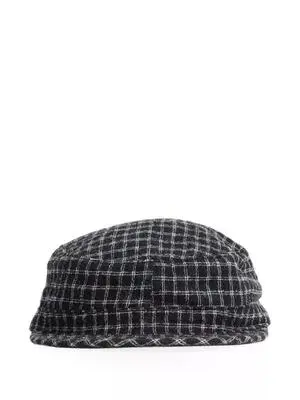 Undercover Check-pattern Wool Cap - Black