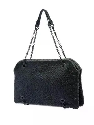 Bottega Veneta Textured Leather Whipstitch Shoulder Bag
