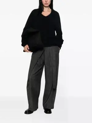 IVORY PARIS Dolly V-neck Sweater - Black