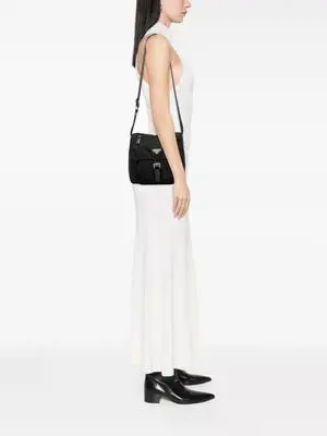 Prada 2000-2013 Tessuto Zip Buckle Messenger Bag Crossbody Bag
