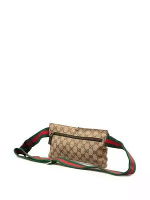 Gucci 2000-2015 Gg Canvas Web Double Pocket Belt Bag