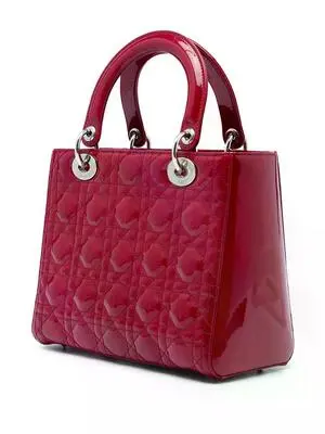 Dior 2014 Medium Patent Cannage Lady Satchel