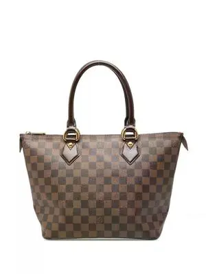 LOUIS VUITTON Damier Ebene Saleya Pm Handbag - Brown