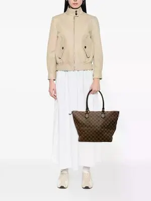 LOUIS VUITTON Saleya Mm Damier Ebene Tote Bag - Brown