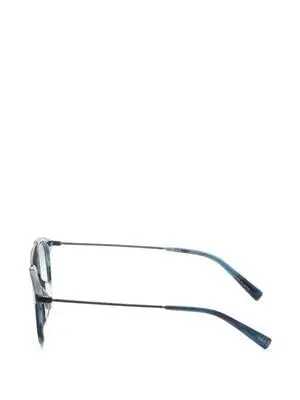 Tumi Double-bridge Round-frame Glasses