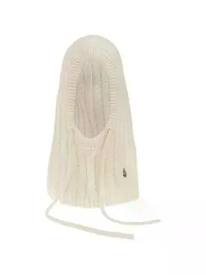 Moncler Cable-knit Balaclava - White