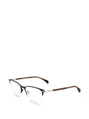 Rag & Bone Half-rim Geometric-frame Glasses - Brown