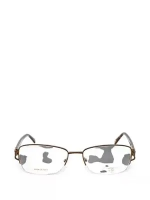 EMOZIONI Rectangle-frame Glasses - Brown