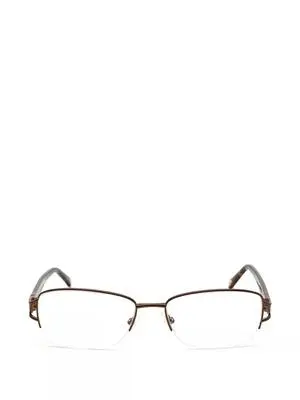 EMOZIONI Rectangle Frame Eyeglasses - Brown