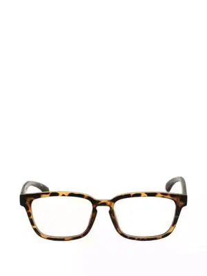 Calvin Klein Tortoiseshell-effect Rectangle-frame Glasses - Brown