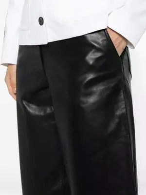 SESSUN Carlea Leather Tapered Trousers