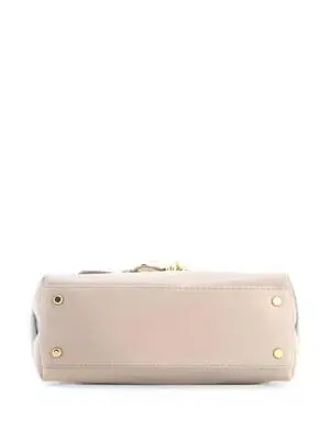 Bottega Veneta Ciao Ciao Top Handle Bag Leather With Intrecciato Detail Small Satchel - Grey
