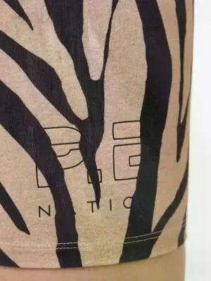 P.E Nation Zebra-print Compression Shorts