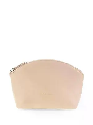 Emporio Armani Grained Leather Pouch - Neutrals