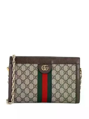 Gucci Ophidia Chain Shoulder Bag - Brown