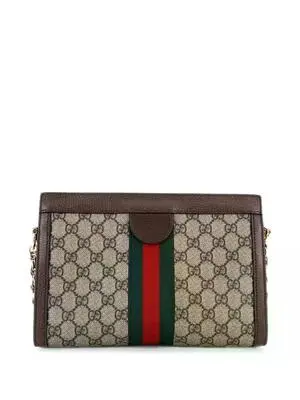 Gucci Ophidia Chain Shoulder Bag - Brown