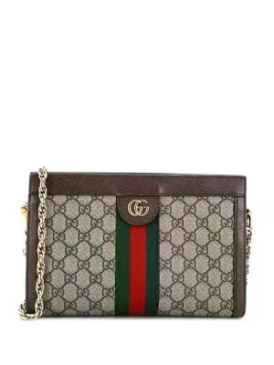 Gucci Ophidia Chain Shoulder Bag - Brown
