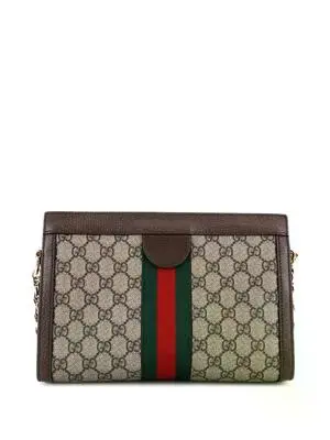 Gucci Ophidia Chain Shoulder Bag - Brown