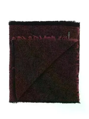 Faliero Sarti Resky Herringbone Scarf - Red
