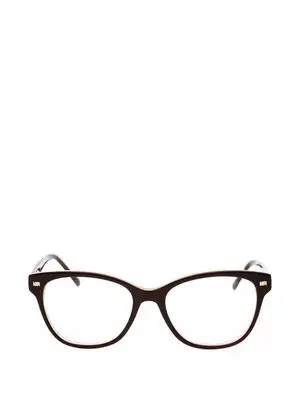 Bebe Eyeglasses With Leopard Print Detail - Brown