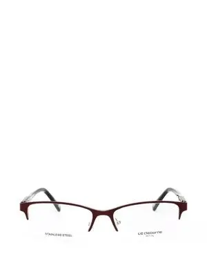 LIZ CLAIBORNE Rectangle-frame Glasses - Red