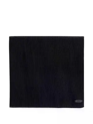 Brioni Ribbed-knit Scarf - Blue