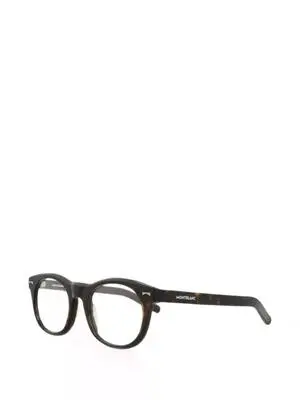 Montblanc Tortoiseshell-effect Glasses - Brown