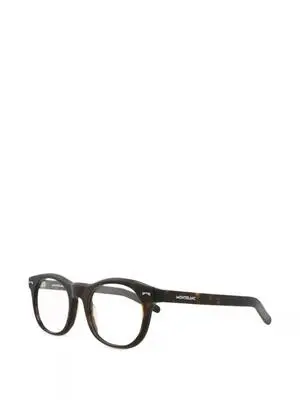 Montblanc Tortoiseshell-effect Eyeglasses - Brown