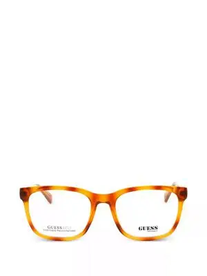 Guess Rectangle Frame Eyeglasses - Orange