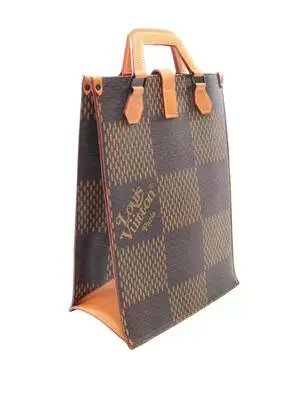 LOUIS VUITTON Giant Damier Ebene Monogram Mini Tote Satchel