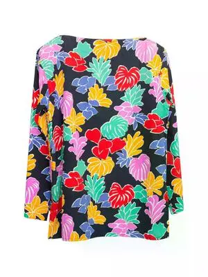 Saint Laurent 1970s Floral-print Top