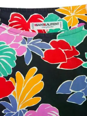 Saint Laurent 1970s Floral-print Top