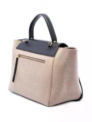 Celine 2015 Mini Felt And Calfskin Belt Satchel