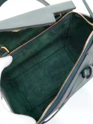 Celine 2000-2026 Micro Grained Calfskin Belt Bag Satchel