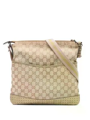 Gucci 2016-2026 Gg Canvas Web Crossbody Bag - Neutrals