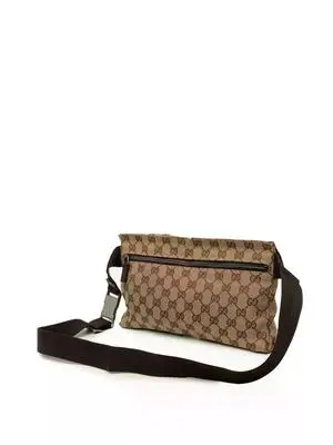 Gucci 2000-2015 Gg Canvas Double Pocket Belt Bag