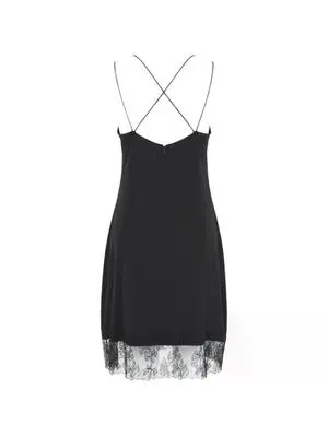 Saint Laurent Lace-trim Slip Midi Dress