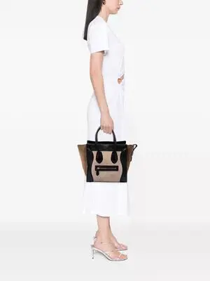 Celine Micro Luggage Tote Bag - White