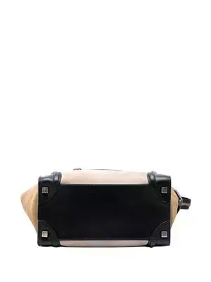 Celine Micro Luggage Tote Bag - White