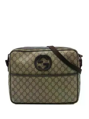 Gucci 2016-2026 Gg Supreme Interlocking G Crossbody Bag - Neutrals