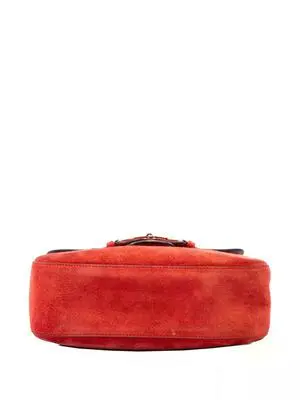 Gucci Suede Lady Web Crossbody Bag