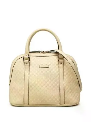 Gucci 2016-2026 Medium Microguccissima Dome Satchel - Neutrals